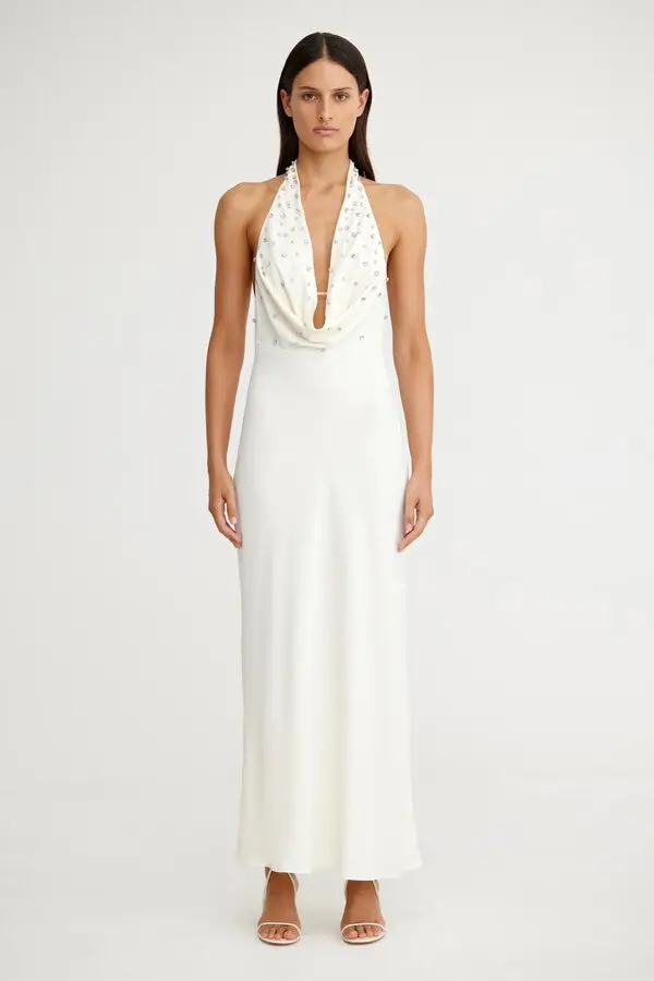 Significant Other Crepe Maxi Dress - Ivory