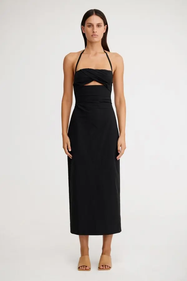 Significant Other Halter Neck Midi Dress