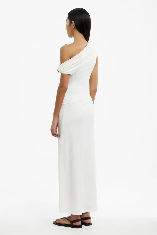Significant Other Nala One-shoulder Top - Chalk
