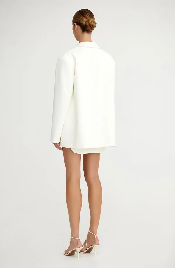 Significant Other Boxy Twill Blazer