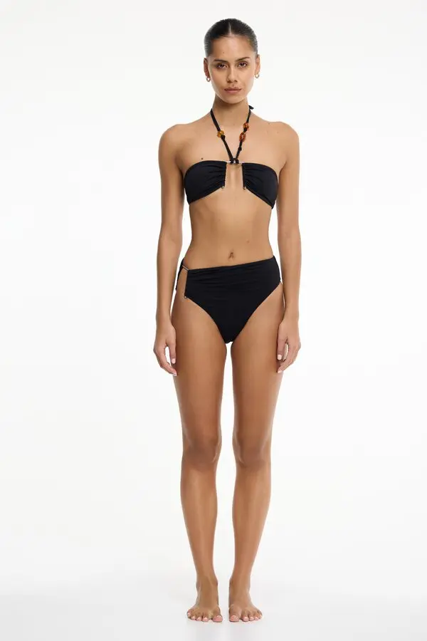 Significant Other Spencer Bandeau Bikini Top - Black