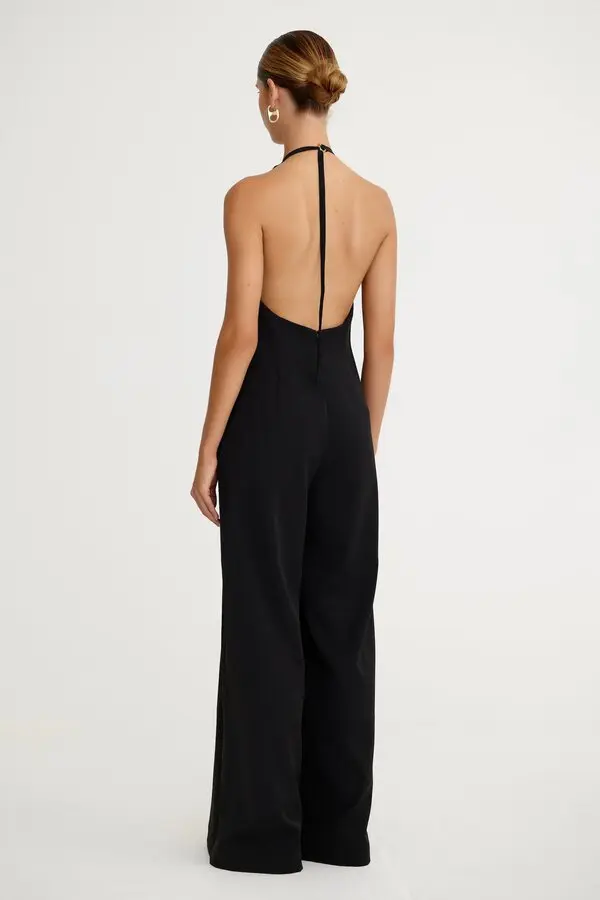 Significant Other Polyester Halter Neck Jumpsuit