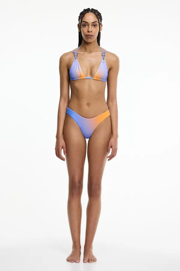 Significant Other Iver Tie Bikini Top - Blue Gradient