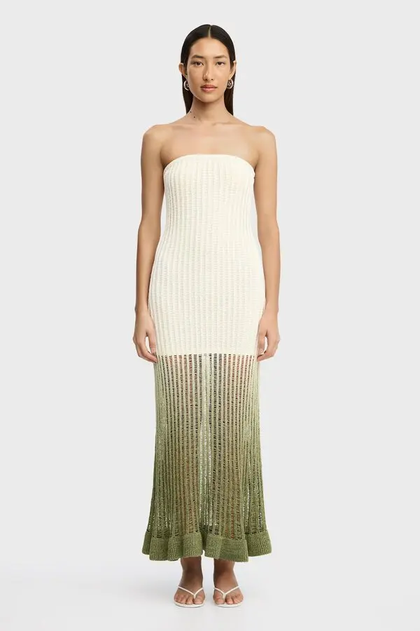 Significant Other Amaya Strapless Mini Dress - Pesto Ombre