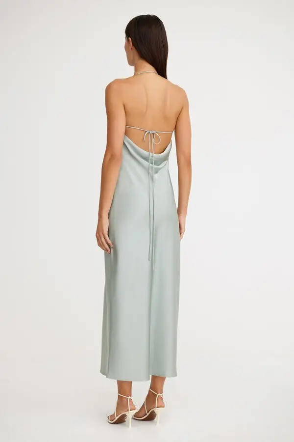 Significant Other Cowl Neck Midi Dress - Sage