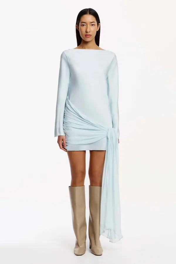 Significant Other Farrah Long Sleeve Mini Dress - Adriatic