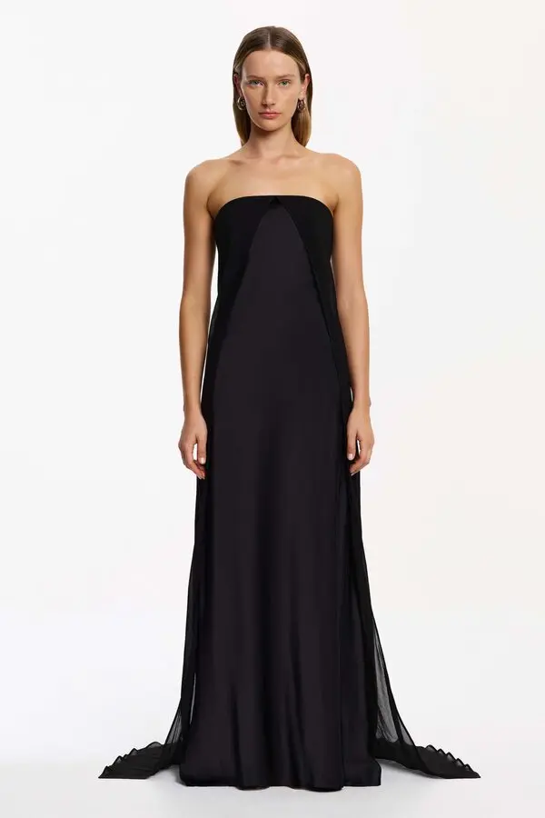 Significant Other Strapless Gown - Black