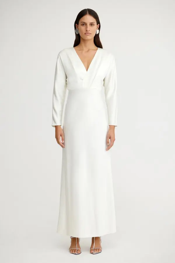 Significant Other Lucile Long Sleeve Maxi Dress - Bone