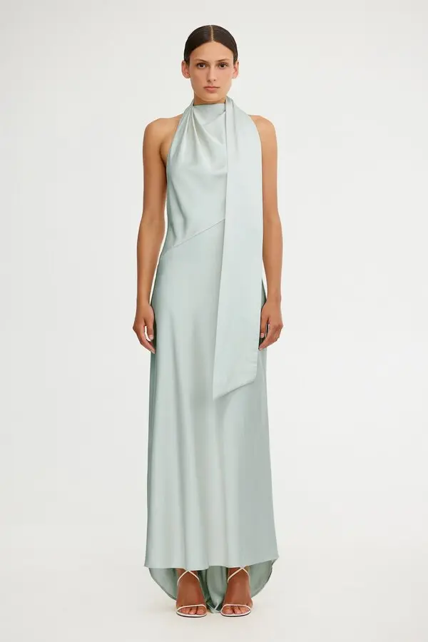 Significant Other Adriana Halter Gown - Sage