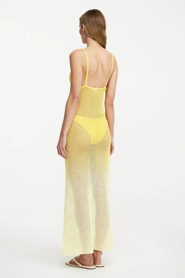 Significant Other Mesh-like Knitted Sheer Maxi Dress