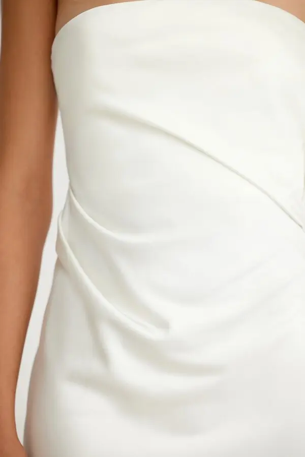 Significant Other Lucile Strapless Satin Gown - Bone