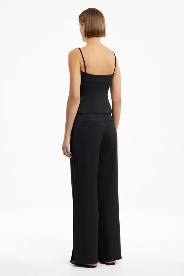 Significant Other Bodice Style Top With Satin Trim