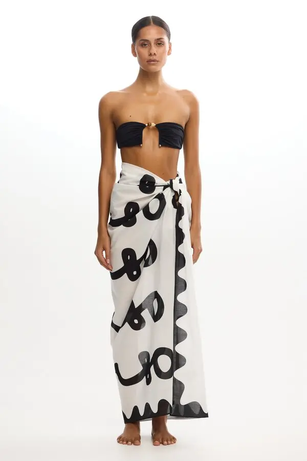 Significant Other Marcella Sarong - Monochrome Wave