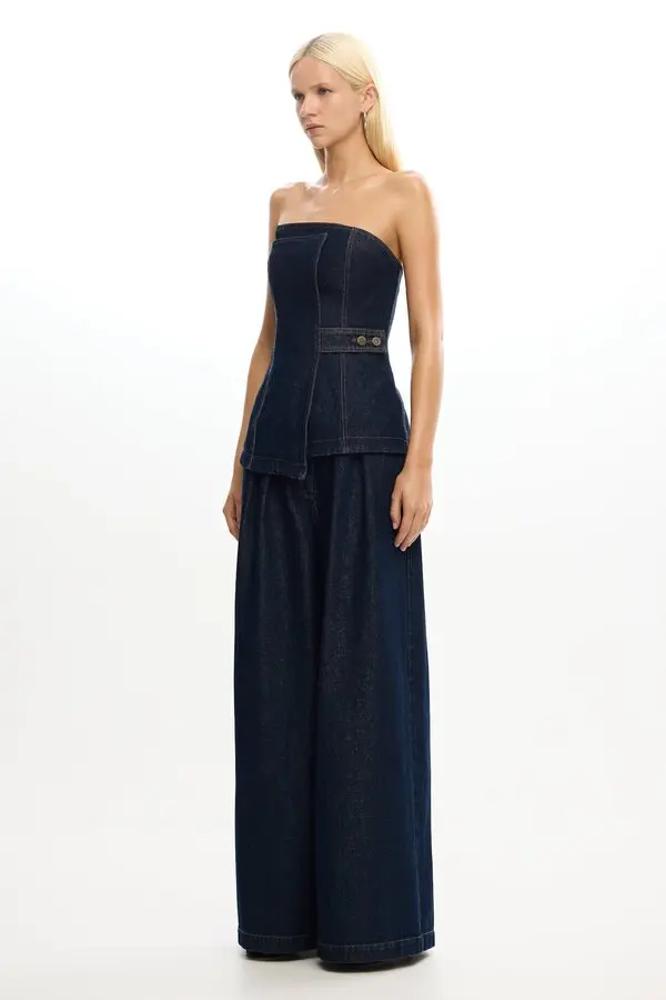 Significant Other Micah Denim Top - Indigo