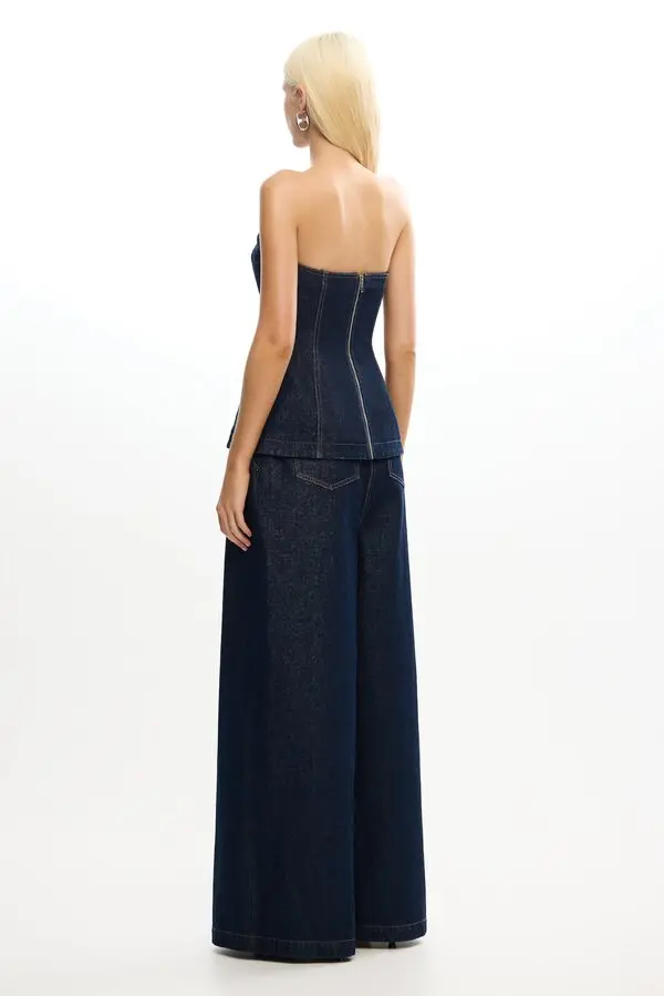 Significant Other Micah Denim Top - Indigo