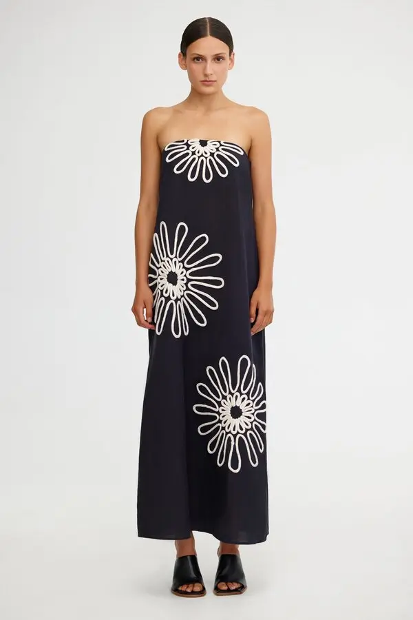 Significant Other Strapless Maxi Dress - Black