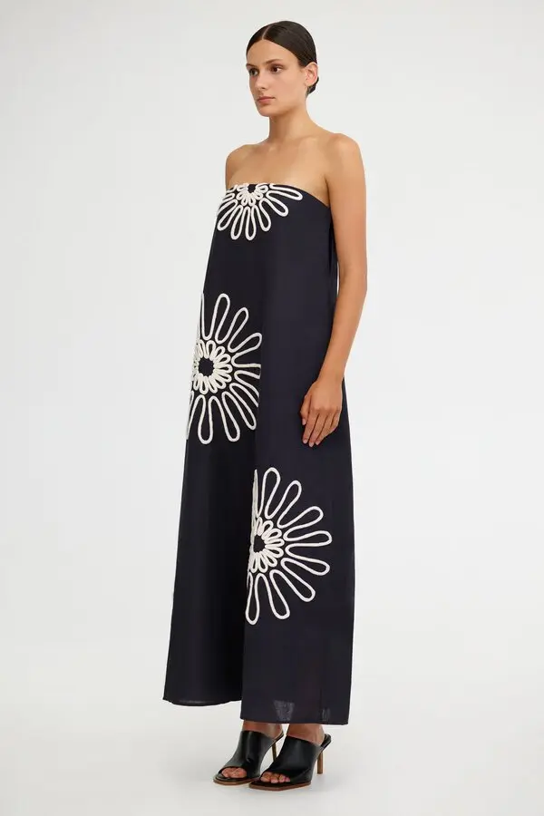 Significant Other Strapless Maxi Dress - Black