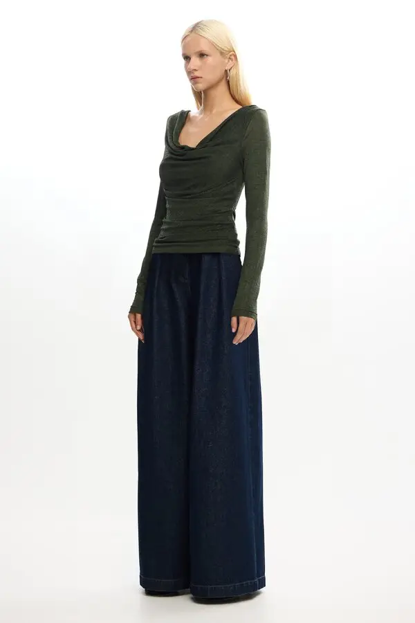 Significant Other Textured Long Sleeve Top