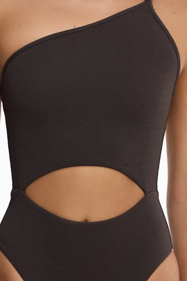 Significant Other Nitara Maillot One-shoulder Swimsuit With Braided Strap And Cut-out Detail