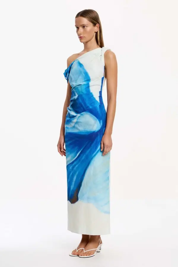 Significant Other Printed Midi Dress