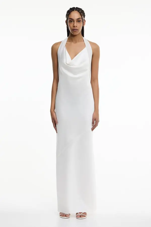 Significant Other Devlyn Halter Maxi Dress - Ivory