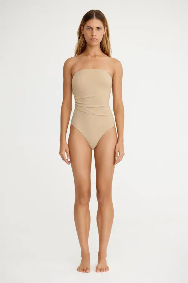 Significant Other Strapless One-piece Swimsuit - Gold