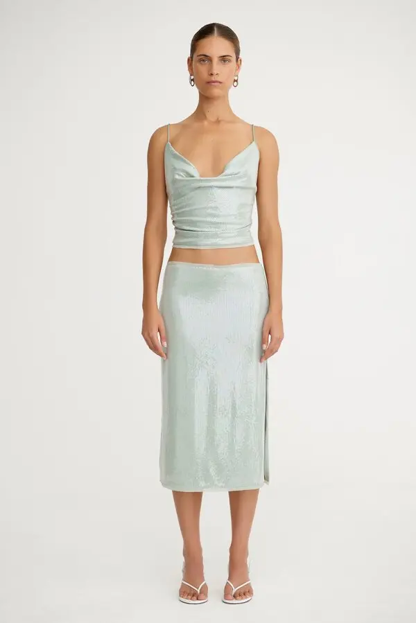 Significant Other Victoria Sequin Skirt