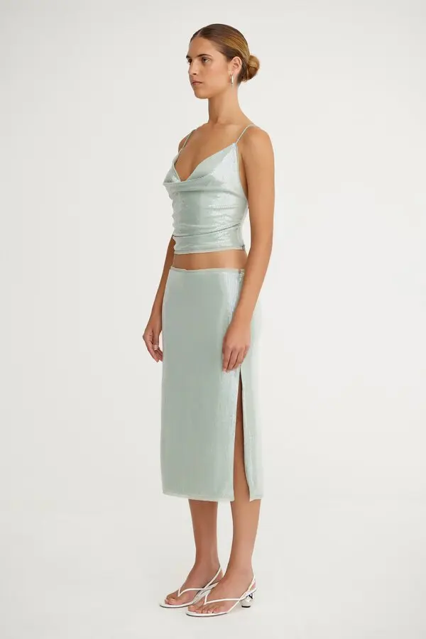 Significant Other Victoria Sequin Skirt