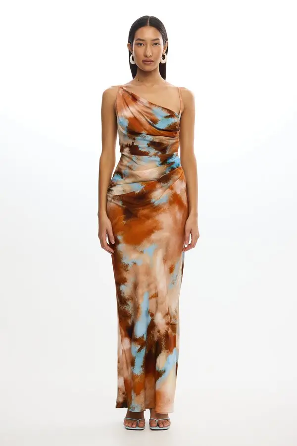 Significant Other Maxi Dress With Gold D-ring Straps