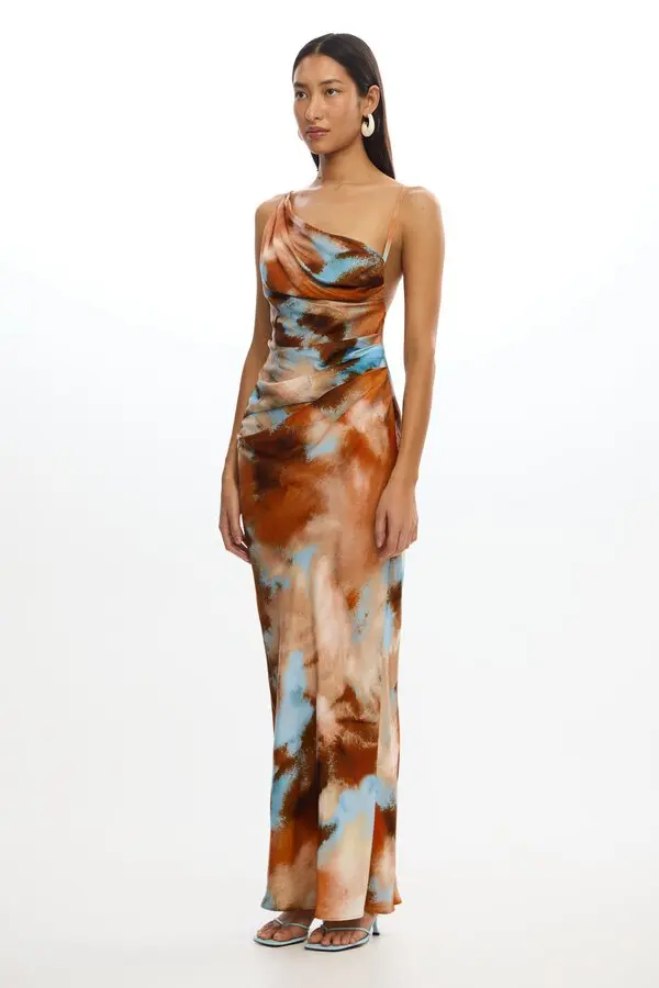 Significant Other Maxi Dress With Gold D-ring Straps