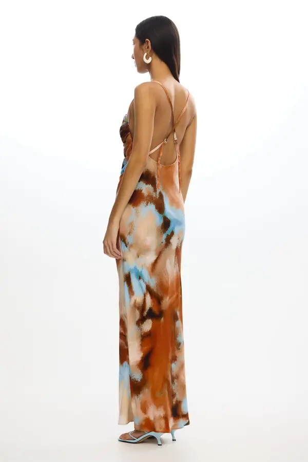 Significant Other Maxi Dress With Gold D-ring Straps