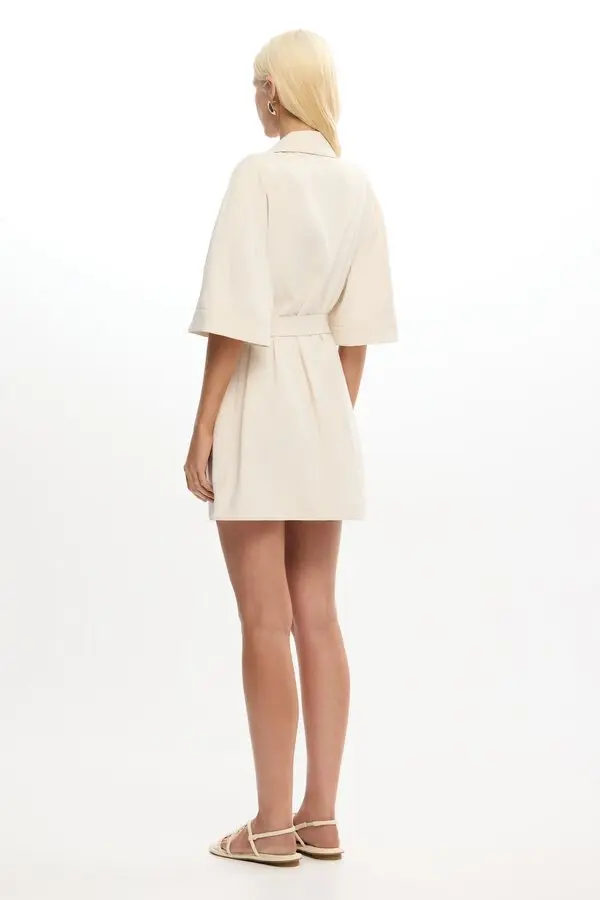 Significant Other Single-breasted Mini Dress With Pockets