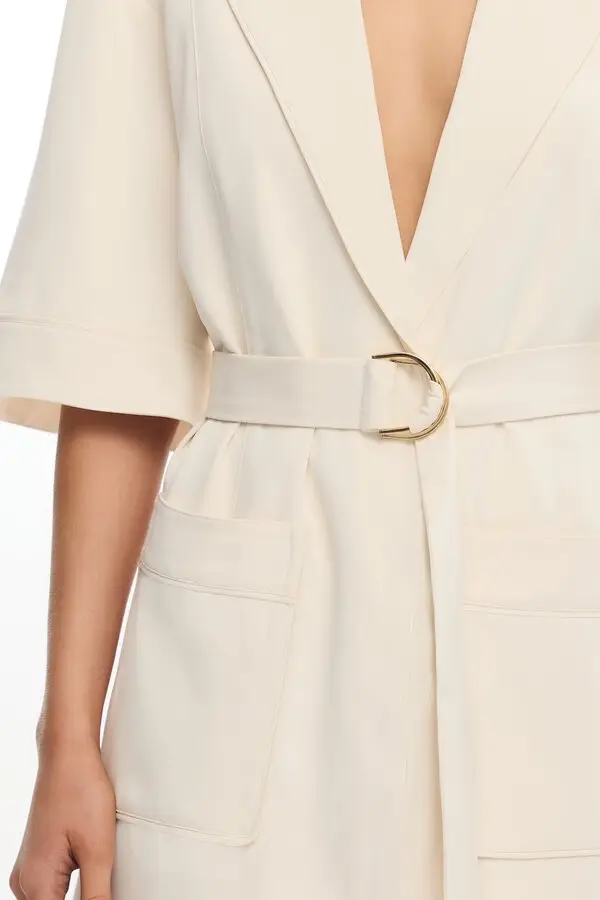 Significant Other Single-breasted Mini Dress With Pockets