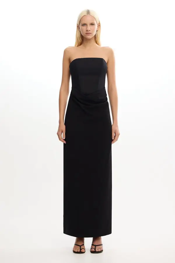 Significant Other Ariya Strapless Maxi Dress - Black