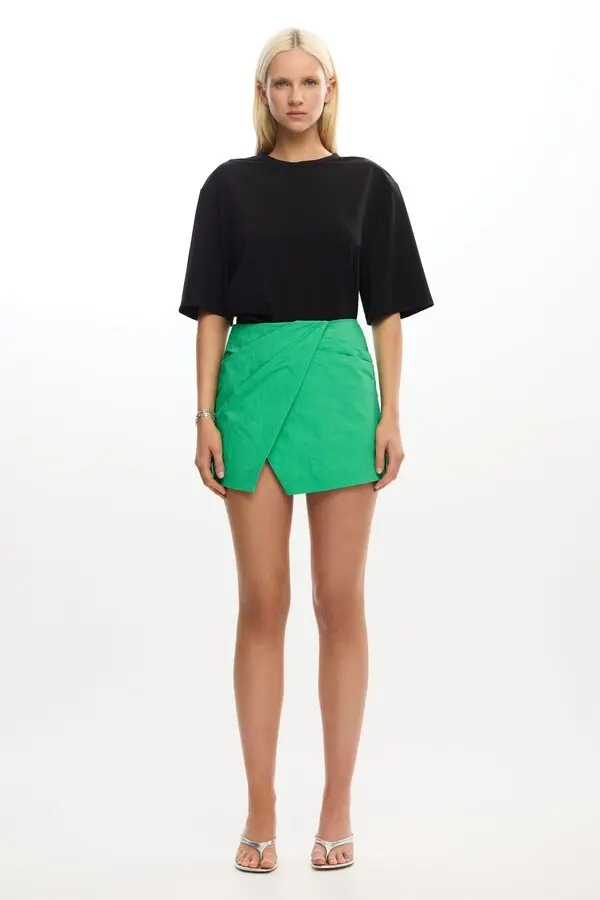 Significant Other Micro Mini Wrap Skirt