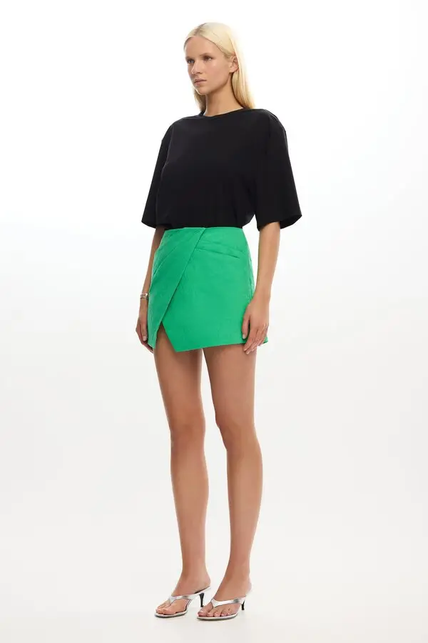 Significant Other Micro Mini Wrap Skirt
