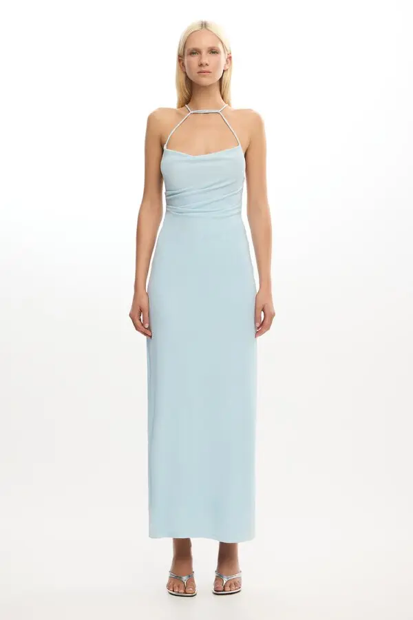 Significant Other Lex Midi Dress With Knot Strap Details