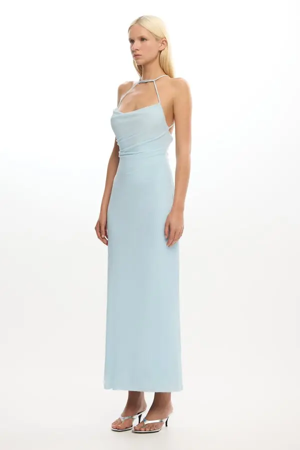 Significant Other Lex Midi Dress With Knot Strap Details