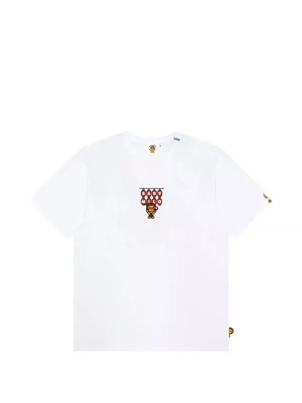 A BATHING APE Cartoon-print T-shirt - White