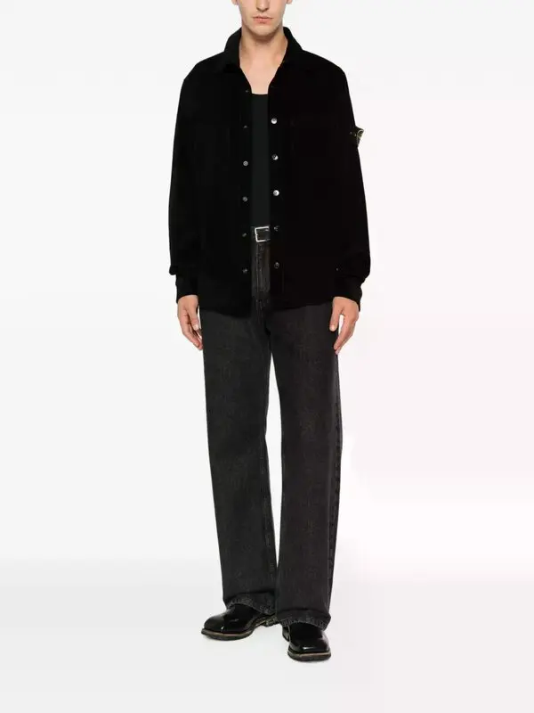 Stone Island Patch-pocket Overshirt - Black