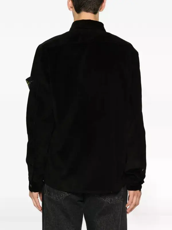Stone Island Patch-pocket Overshirt - Black