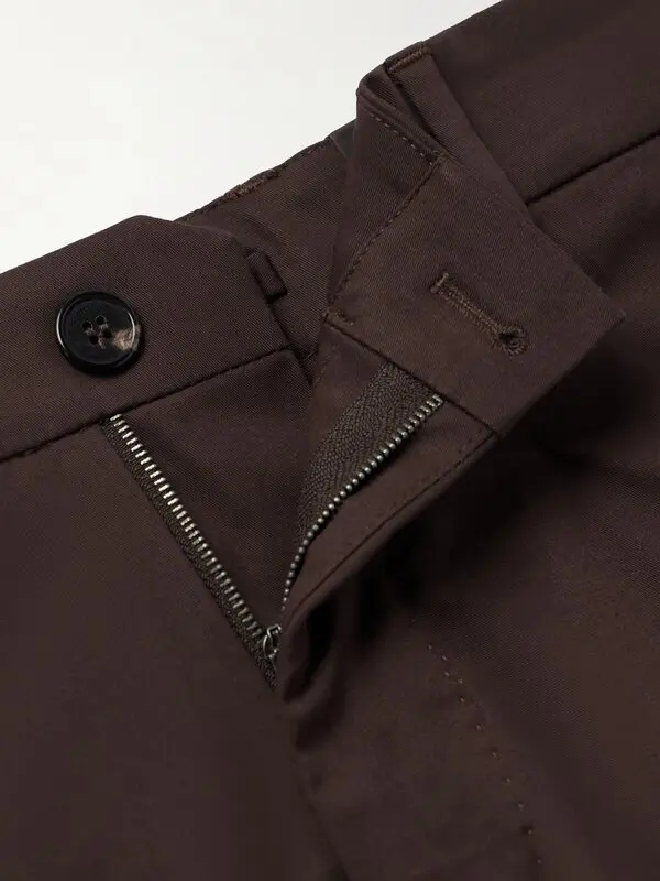 SLOWEAR Slim-fit Cotton-blend Gabardine Chino Shorts