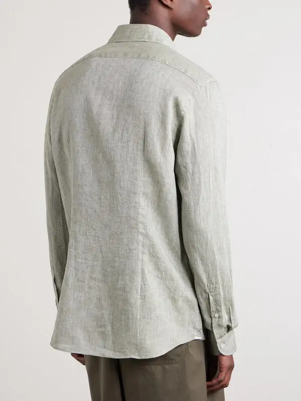 SLOWEAR Linen Shirt - Green