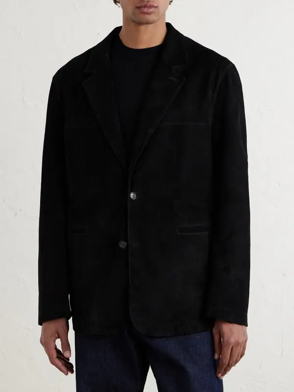 VALSTAR Suede Single-breasted Jacket - Black