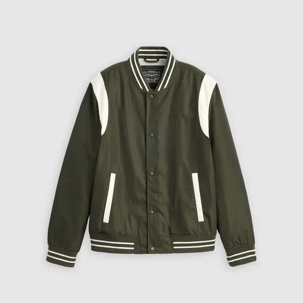 LEVI'S Varsity Bomber Jacket - Olive