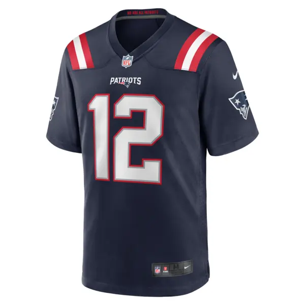 Nike Tom Brady New England Patriots Retired Nfl Game Jersey - Blue