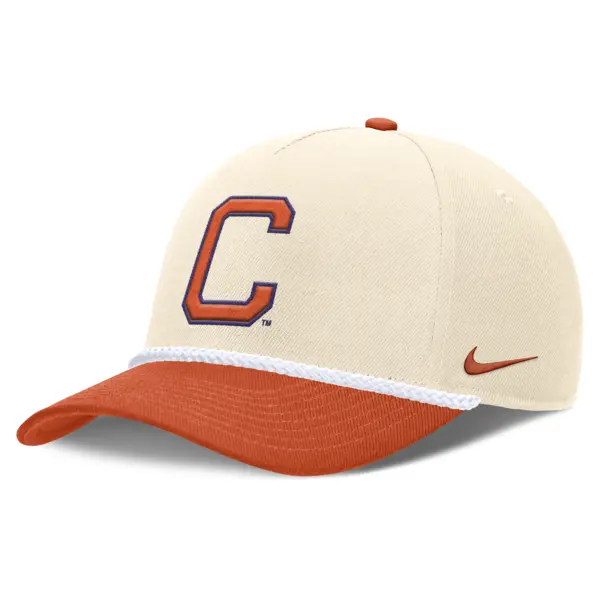 Nike Clemson Primetime Rope 2-tone Rise Adjustable Hat - Brown