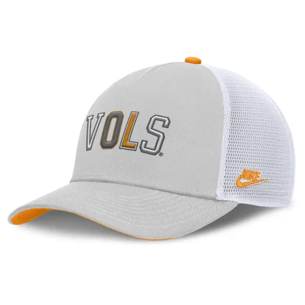 Nike Tennessee Legacy Basketball Rise College Trucker Adjustable Hat - Grey