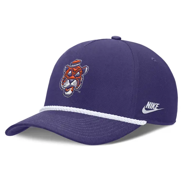 Nike Clemson Legacy Basketball Rope Rise Adjustable Hat - Purple