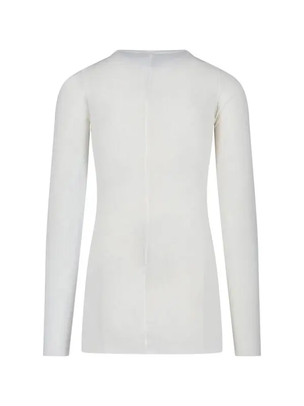 Rick Owens Viscose And Silk Blend T-shirt